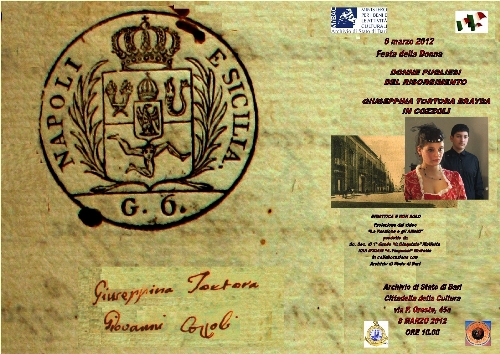 Quindici Molfetta - La storia di Giuseppina Tortora in Cozzoli e del ... Quindici Molfetta - La storia di Giuseppina Tortora in Cozzoli e del ...