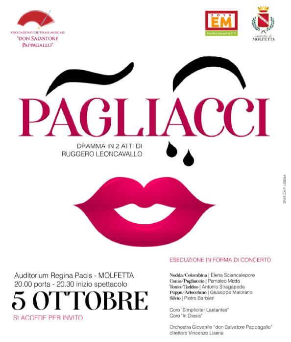 Quindici Molfetta - L’opera Pagliacci sabato a Molfetta Quindici Molfetta - L’opera Pagliacci sabato a Molfetta